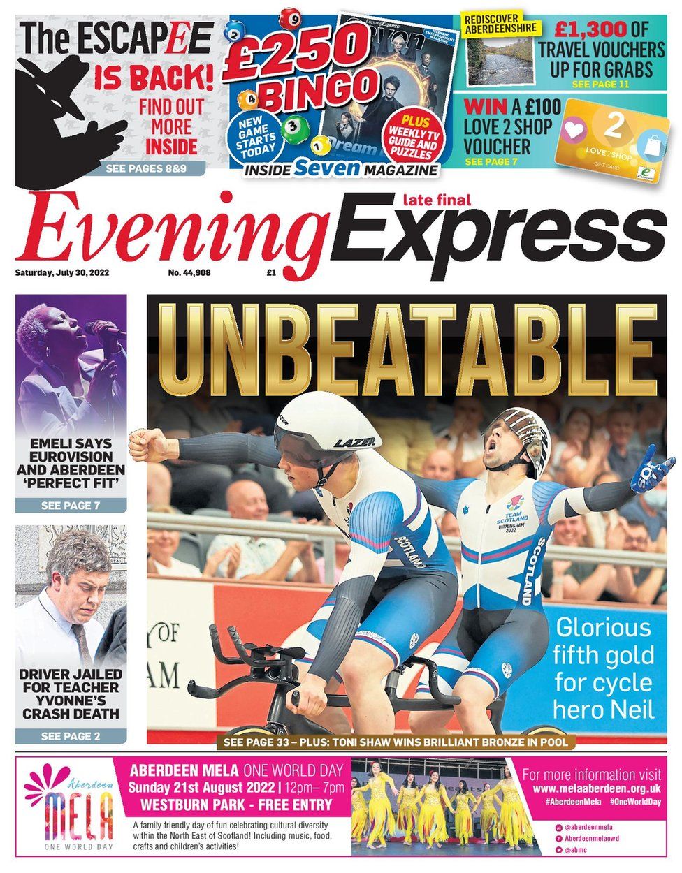 Scotland's papers: Unbeatable Fachie and NHS faces 'perpetual winter ...