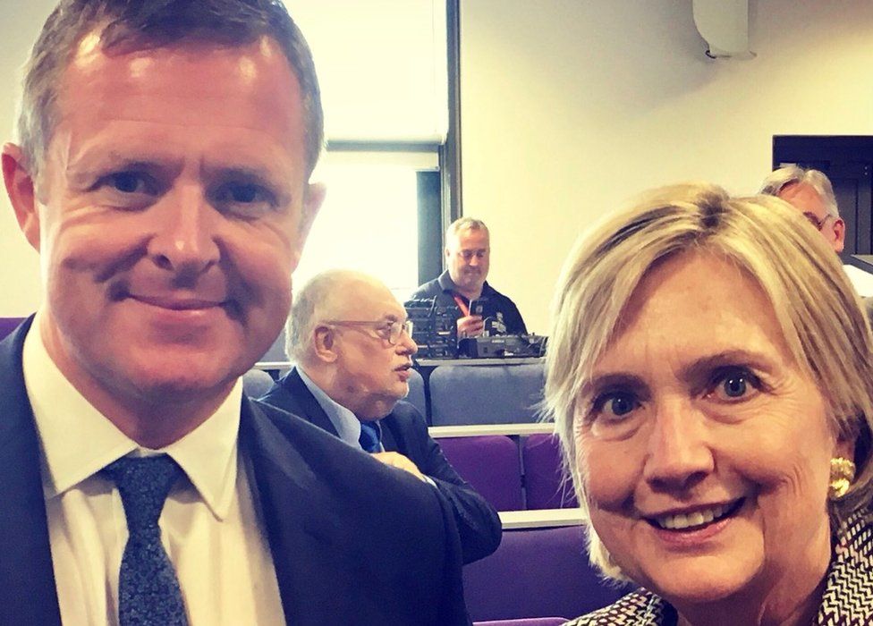 Hillary Clinton offered to set me up on a date - Welsh minister - BBC News