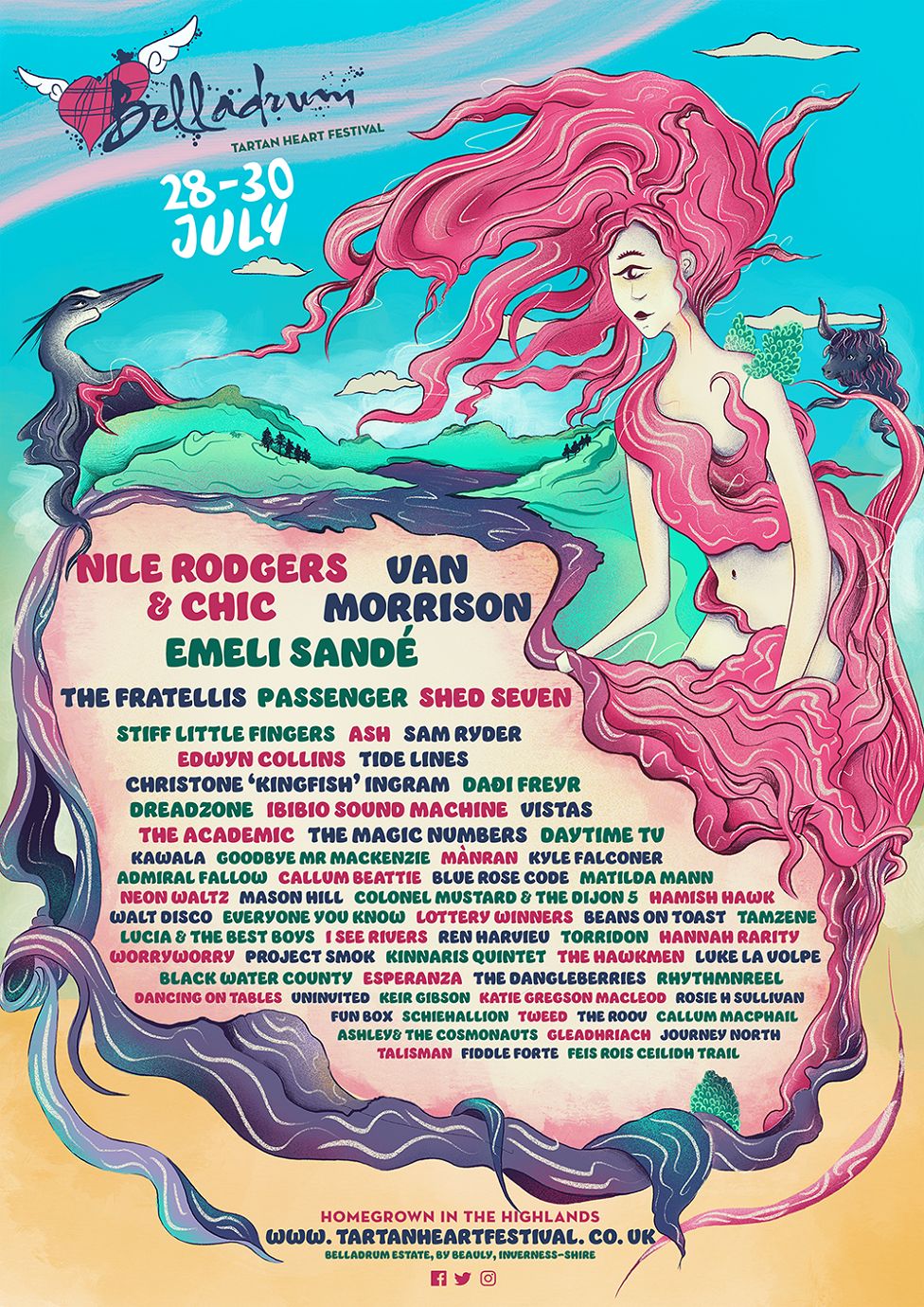 Belladrum music festival's new official artwork unveiled - BBC News