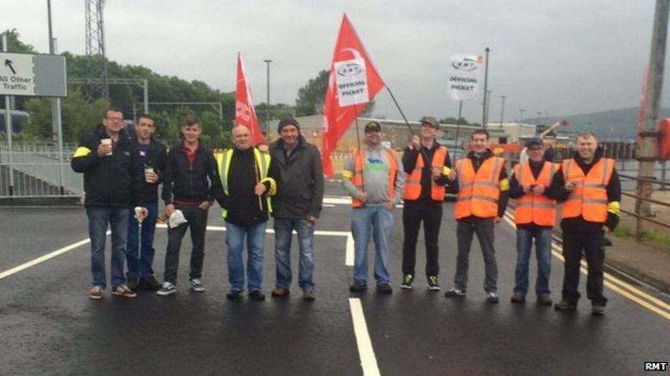 CalMac ferry staff stage 24-hour strike - BBC News