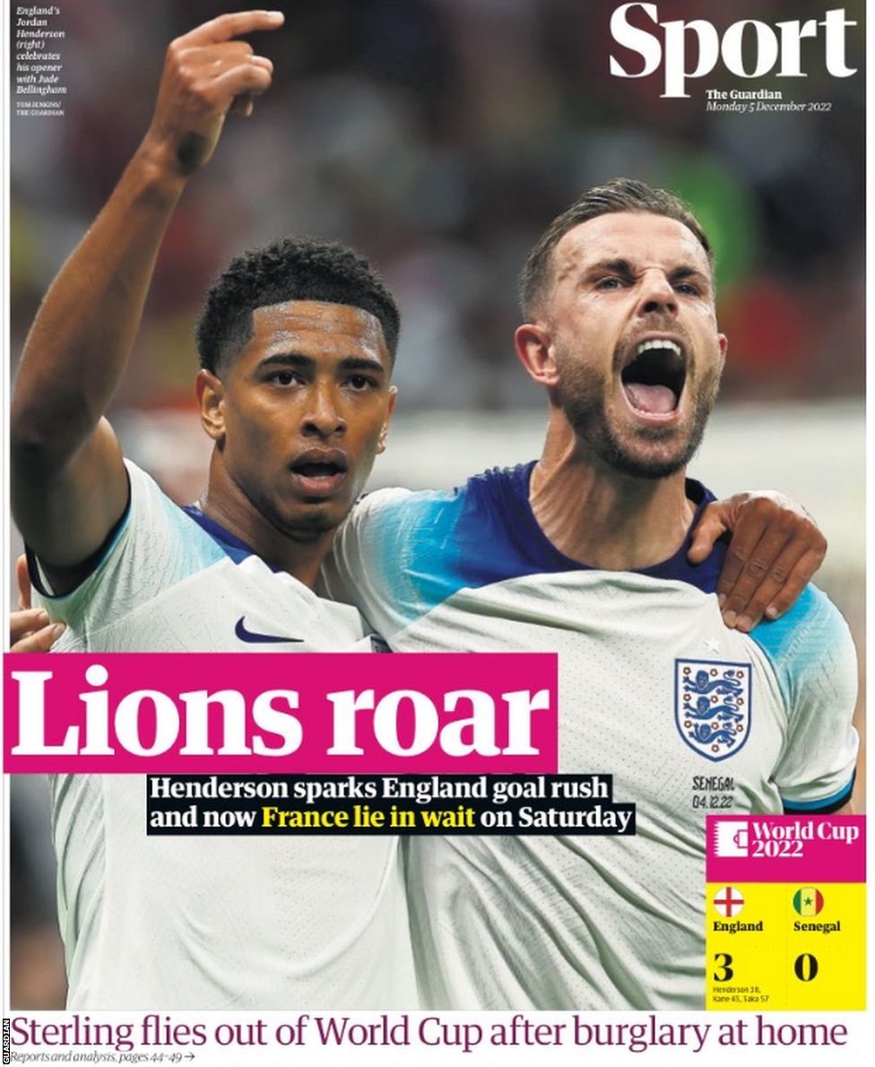 Monday's back pages - BBC Sport