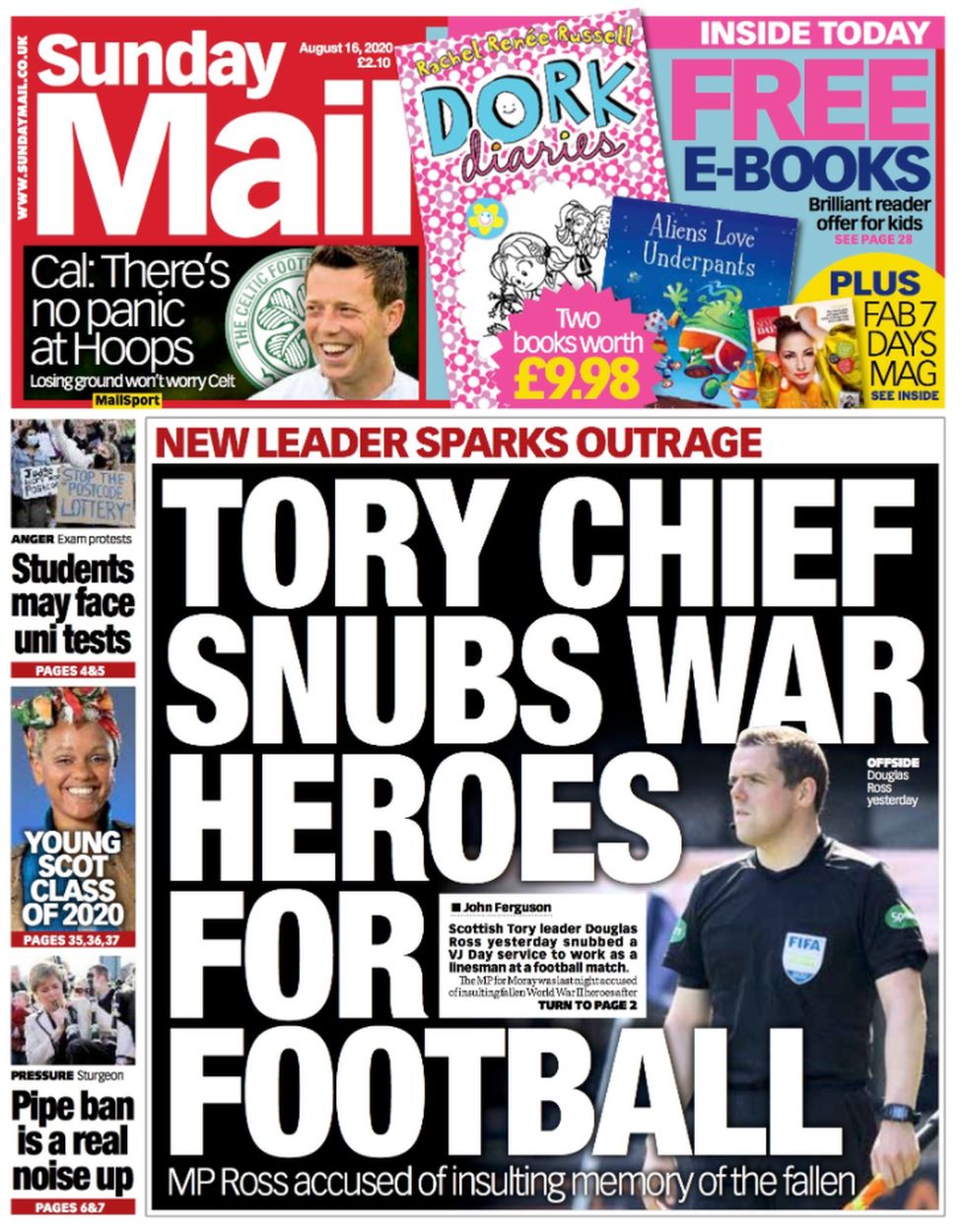 Scotland's papers: Rail bosses 'blamed over deaths' and Covid scandal ...