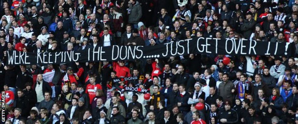 MK Dons v AFC Wimbledon: What is the feeling among fans? - BBC Sport