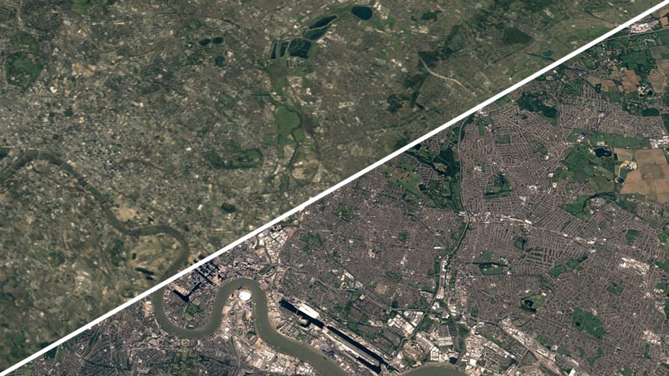 Google Earth time-lapse feature winds clock back 37 years - BBC News