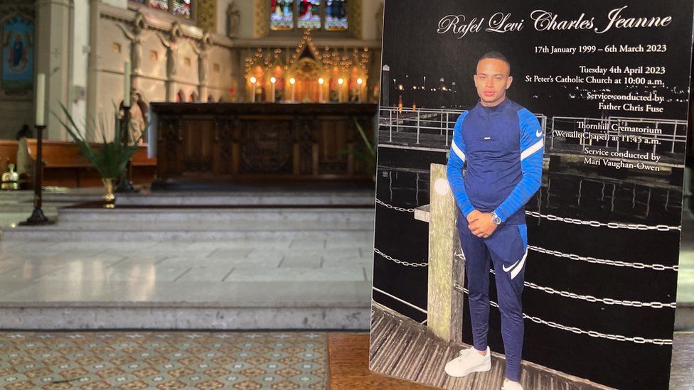 Cardiff crash: Hundreds at funeral of Rafel Jeanne - BBC News