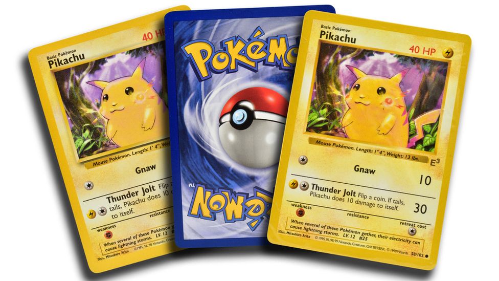 'Pedestal' dream for Pokémon trading cards - BBC News