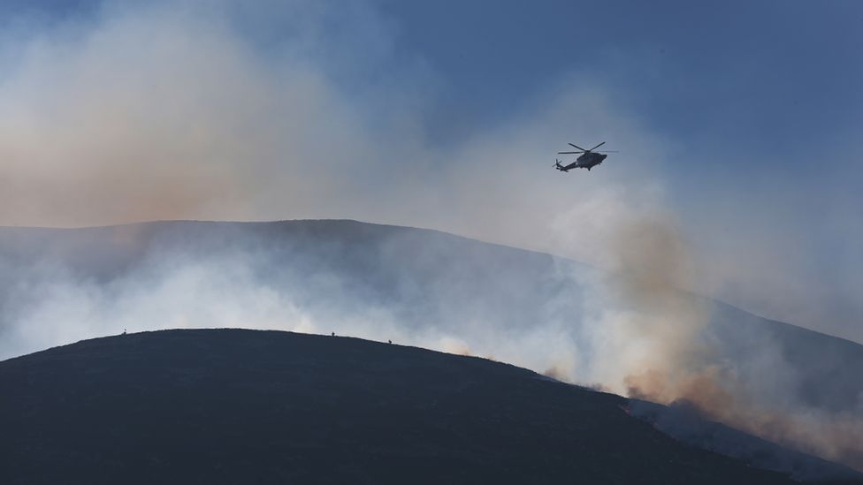 Mourne Mountain fires: A community's devastation - BBC News