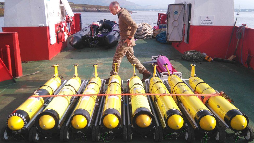 Large-scale deployment of robots in sea off Scotland - BBC News