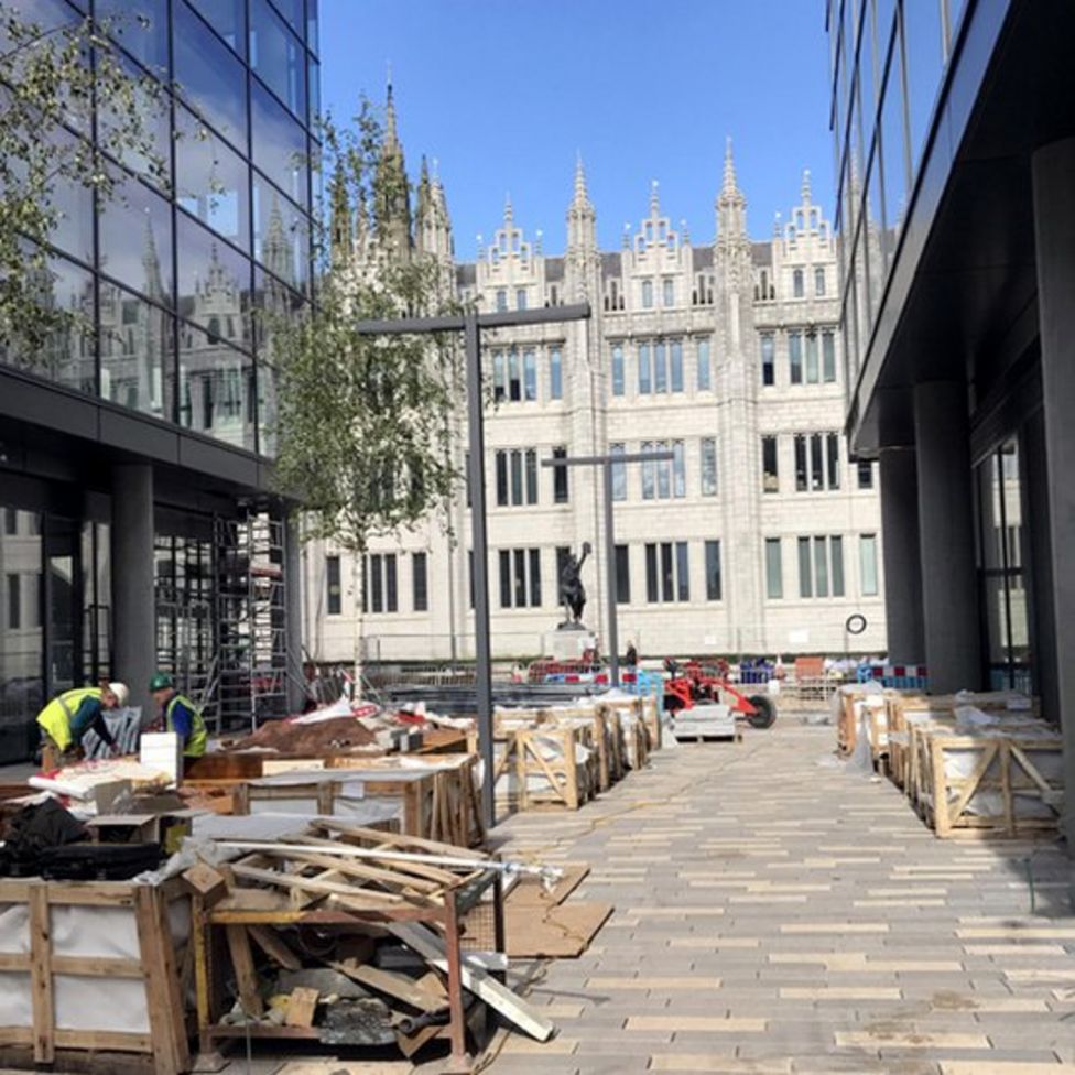 Marischal Square development in Aberdeen 'nears completion' - BBC News