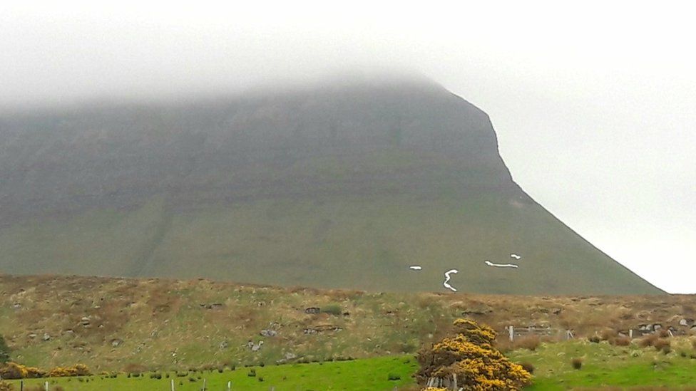 Complaints over anti-abortion sign on Ben Bulben - BBC News
