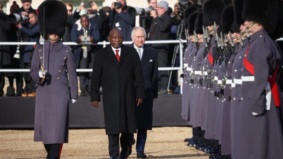 King and Queen welcome South African president for state visit