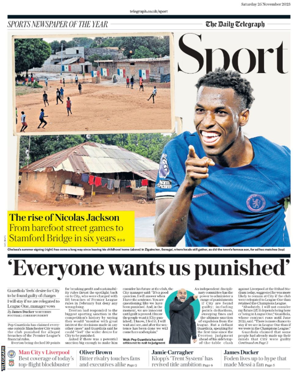 Saturday's back pages - BBC Sport
