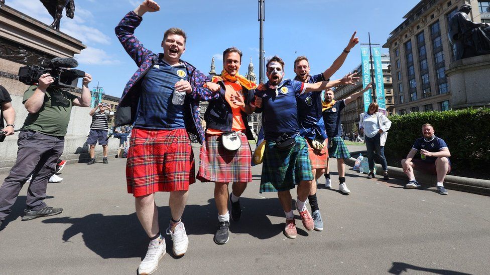 In pictures: Scotland fans prepare for key Euros match with Croatia ...