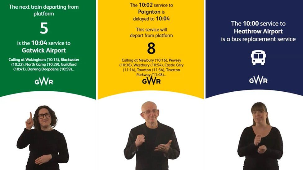 Leeds Railway Station introduces British Sign Language service - BBC News