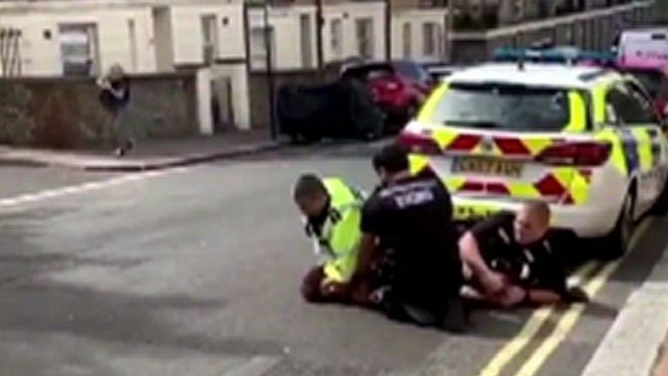 Brighton protest: Black Lives Matter event follows video outcry - BBC News