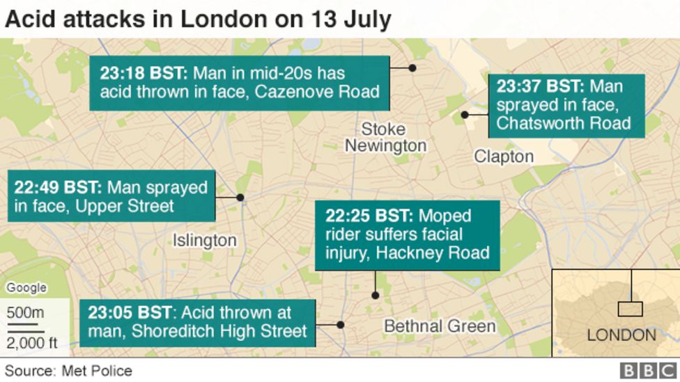 London acid attacks: Two teenagers arrested - BBC News