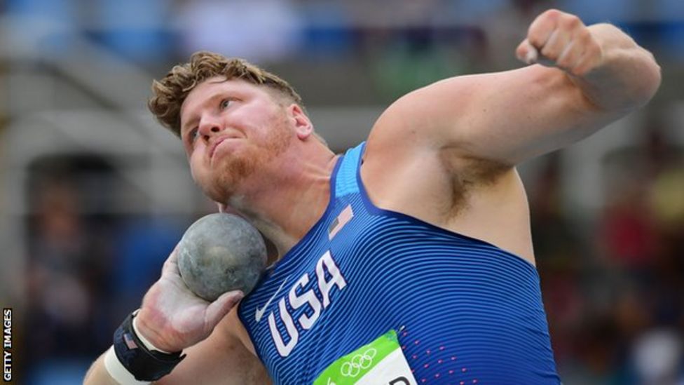 Rio Olympics 2016: USA's Ryan Crouser breaks 28-year record to win shot put gold - BBC Sport