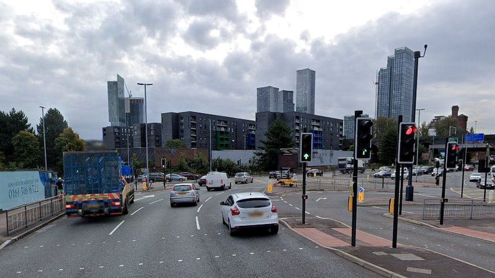 Salford speeding driver fled crash scene and stole taxi - BBC News
