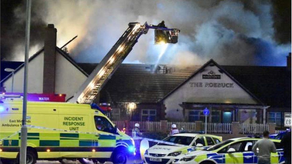 Market Harborough pub fire caused by electrical fault - BBC News