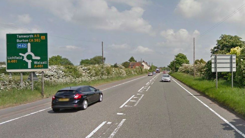 Police officer hit by car on A5 after 'cowardly attack' by man holding ...