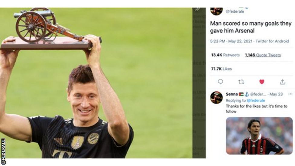 Top Football Tweets: It's been a weird season - BBC Sport