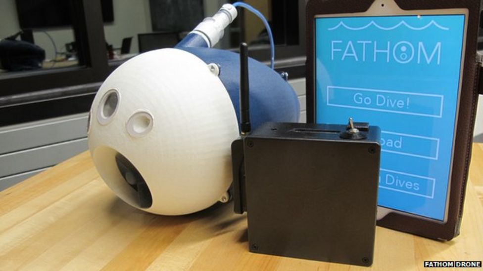 Fathom drone for divers unveiled - BBC News