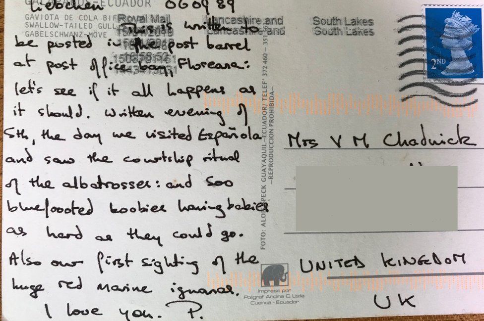 Postcards sent from Galapagos Islands take 30 years to arrive - BBC News