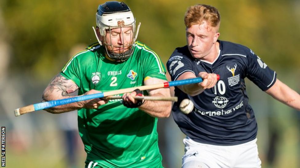 Scotland's shinty players defeat Irish hurlers - BBC Sport