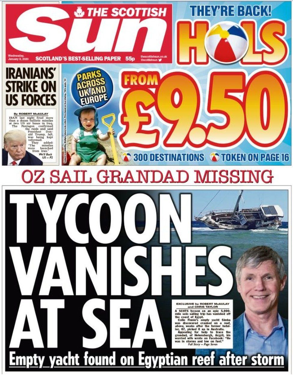 Scotland's papers: A&E waiting times and budget row - BBC News