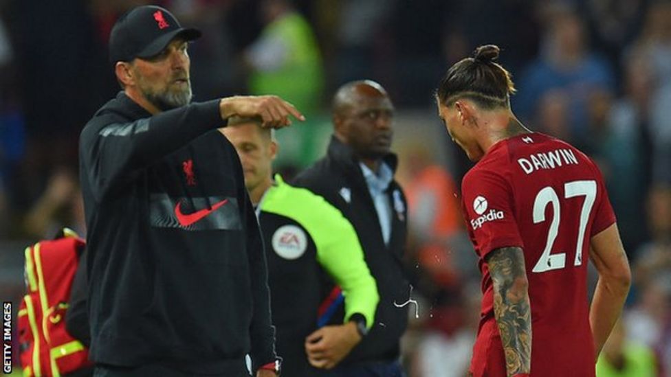 Liverpool 1-1 Crystal Palace: Darwin Nunez red card costly in Anfield ...