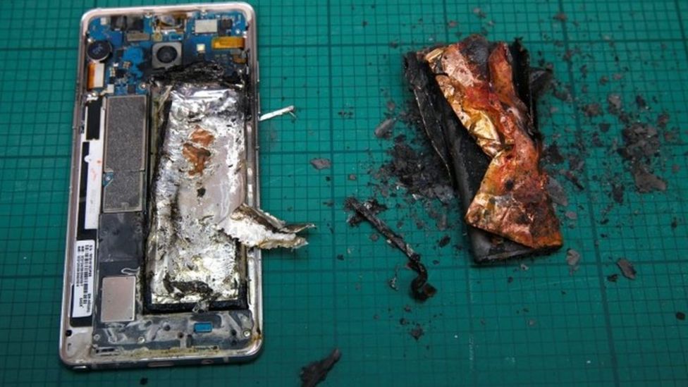 Samsung confirms battery faults as cause of Note 7 fires - BBC News
