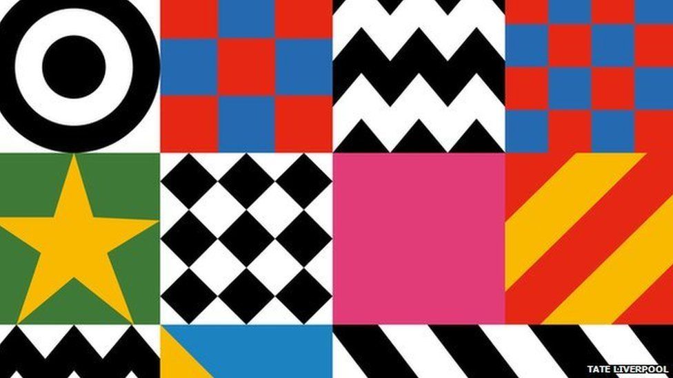 Sir Peter Blake unveils Dazzle print for Liverpool Biennial - BBC News