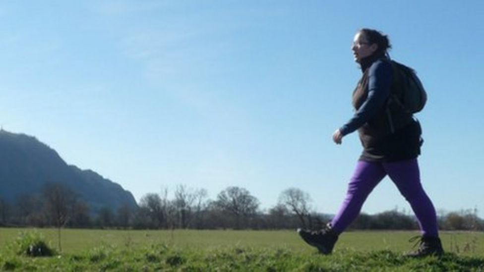 Ursula Martin completes 5,000-mile Ukraine to Wales walk - BBC News