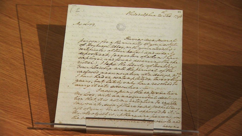 George Washington letter praised Scots farmers - BBC News