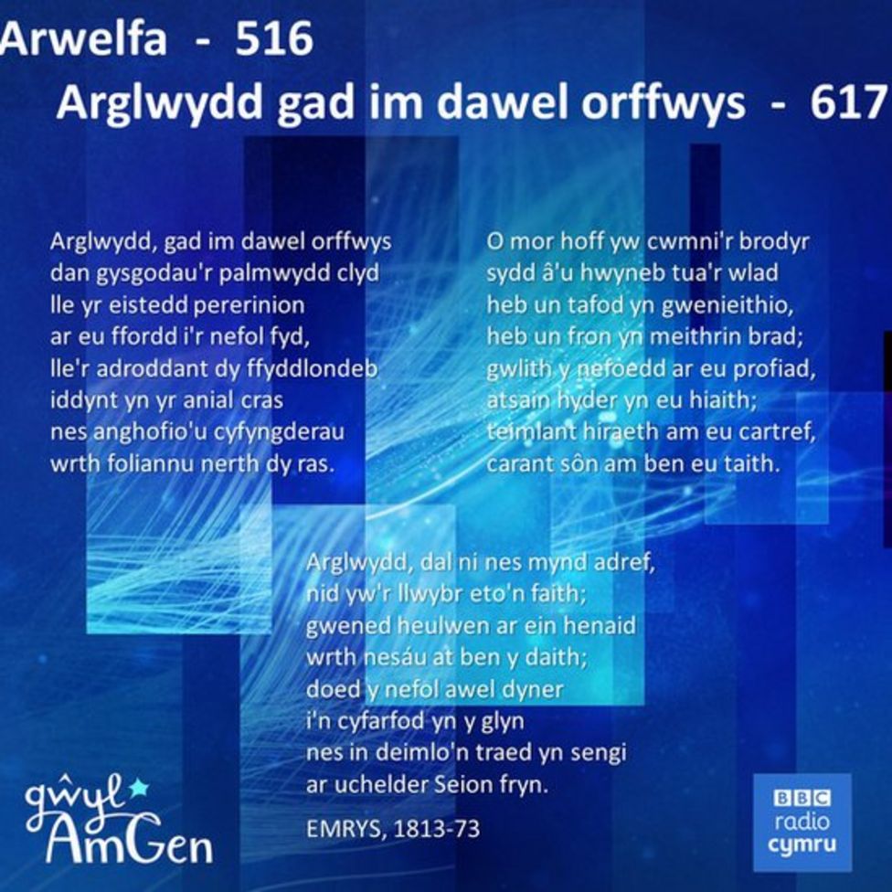 Emynau Cymanfa Ganu'r Ŵyl AmGen - BBC Cymru Fyw