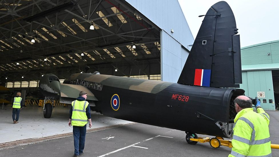 Wellington bomber going on display after 10-year restoration - BBC News