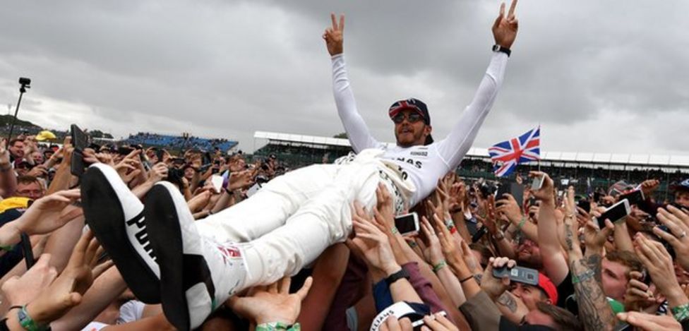 Lewis Hamilton wins record-equalling fifth British GP - BBC Sport