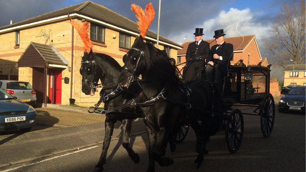 Ricky Hayden: Family and friends pay tribute in orange-themed funeral ...