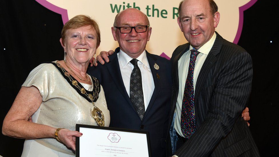 Ahoghill wins Britain in Bloom champion of champions award - BBC News