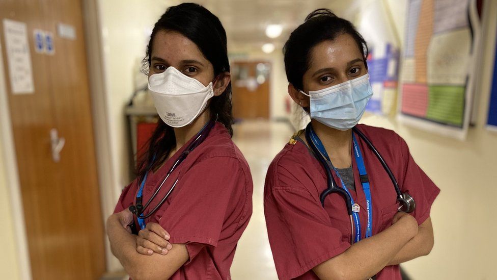 Covid: Key workers explain their pandemic working year - BBC News