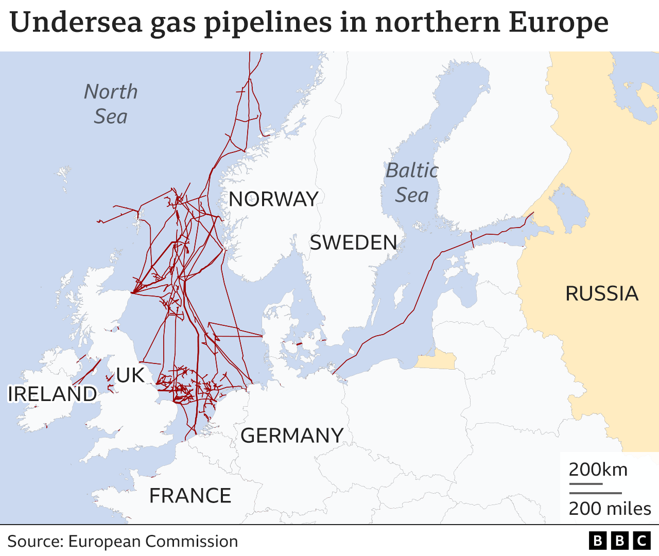 A journey to the site of the Nord Stream explosions - BBC News