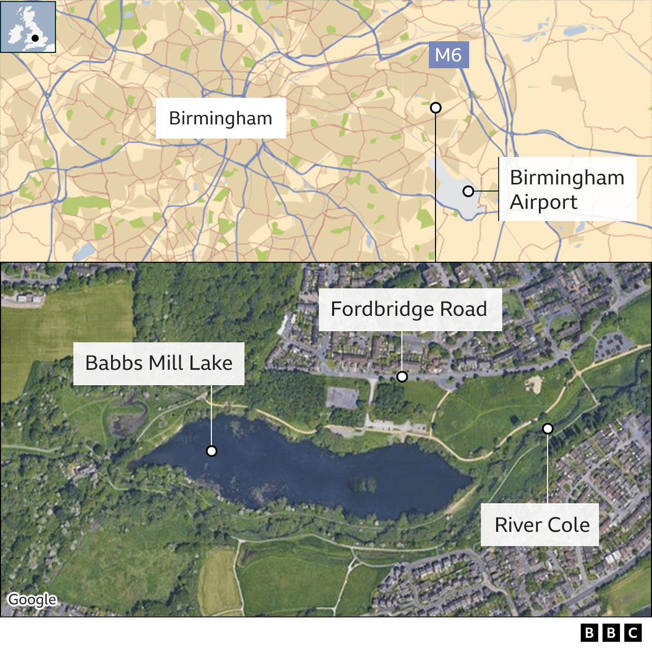 Solihull: Three children die in icy lake tragedy - BBC News