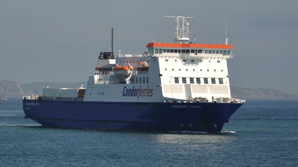Condor Ferries' Clipper damaged in mid-channel - BBC News