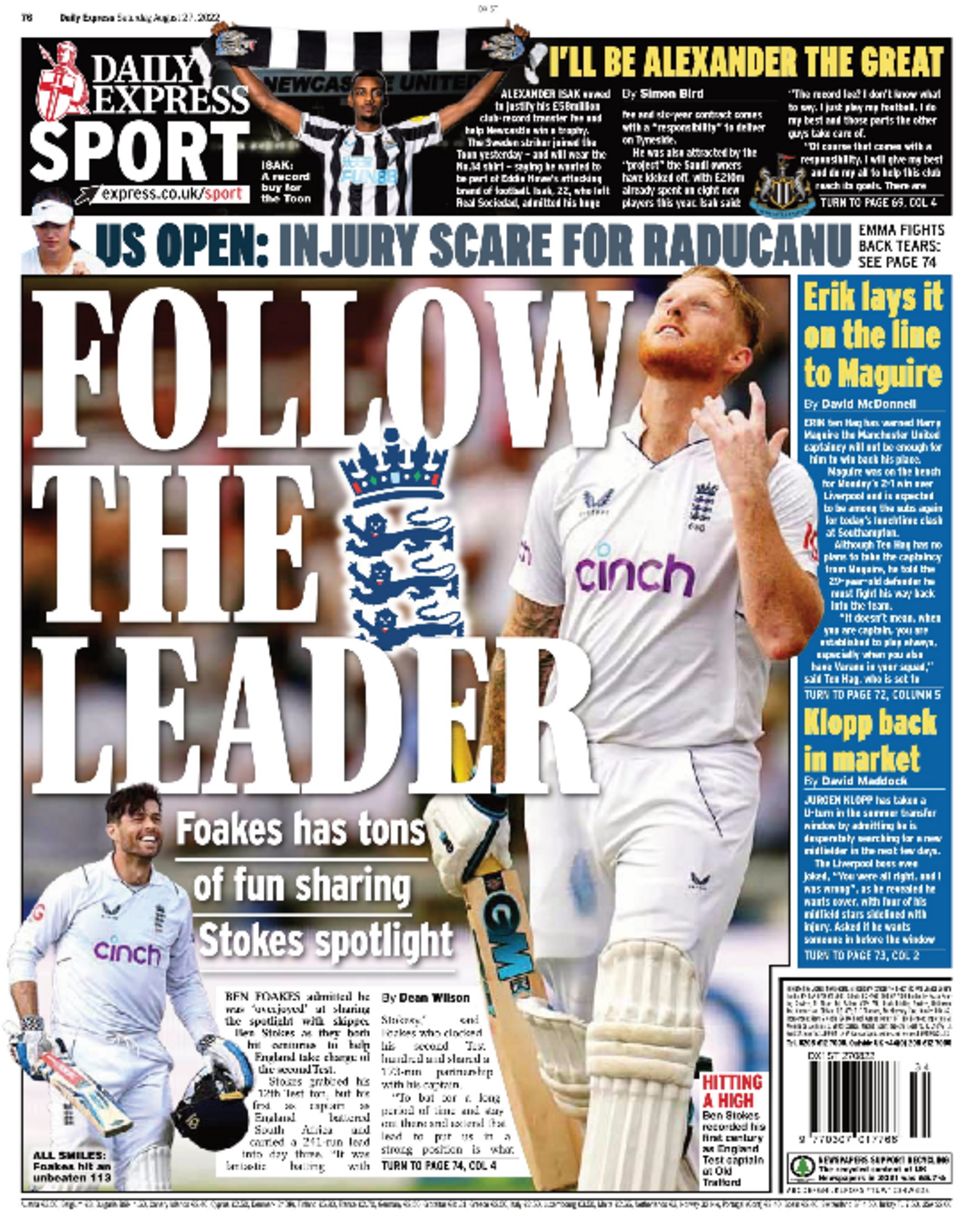 Saturday's back pages - BBC Sport