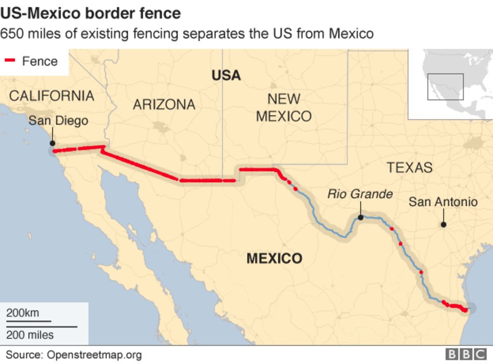 Mexico warns US over border wall funding - BBC News