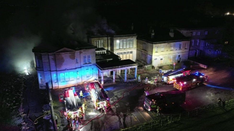 Bingley derelict nursing home fire was deliberate, fire service says ...