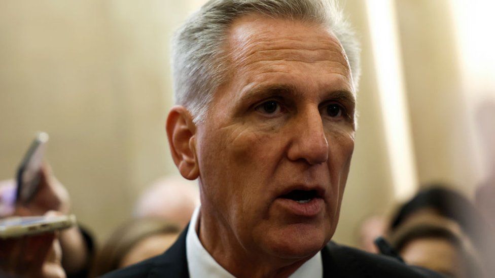 Speaker Kevin McCarthy's job on the line as shutdown looms - BBC News