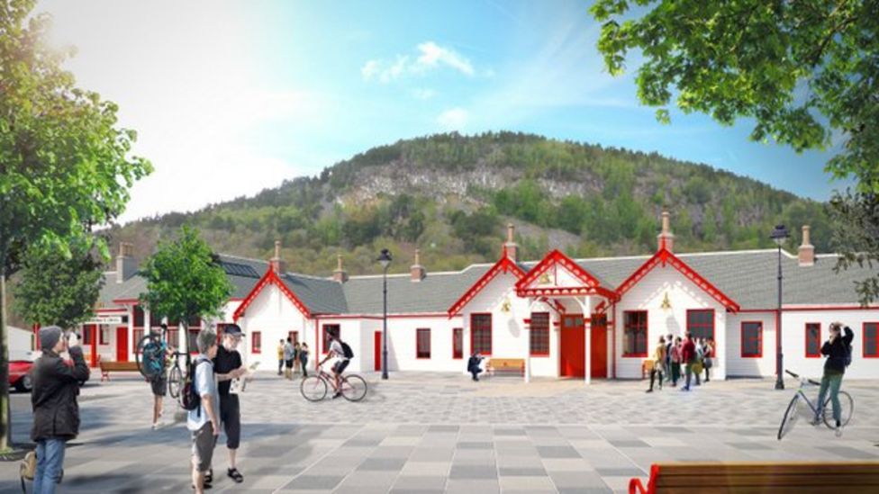 Plan to reinstate Ballater's Old Royal Station unveiled - BBC News