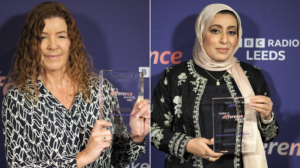 Make a Difference: Local heroes honoured at awards in Leeds - BBC News