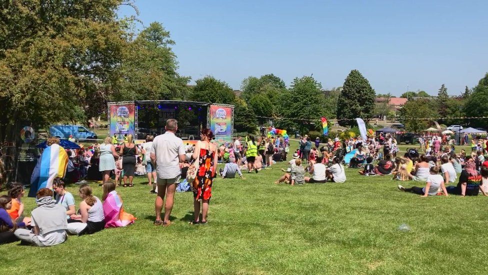 Corby's first Pride event is 'making history' organisers say - BBC News